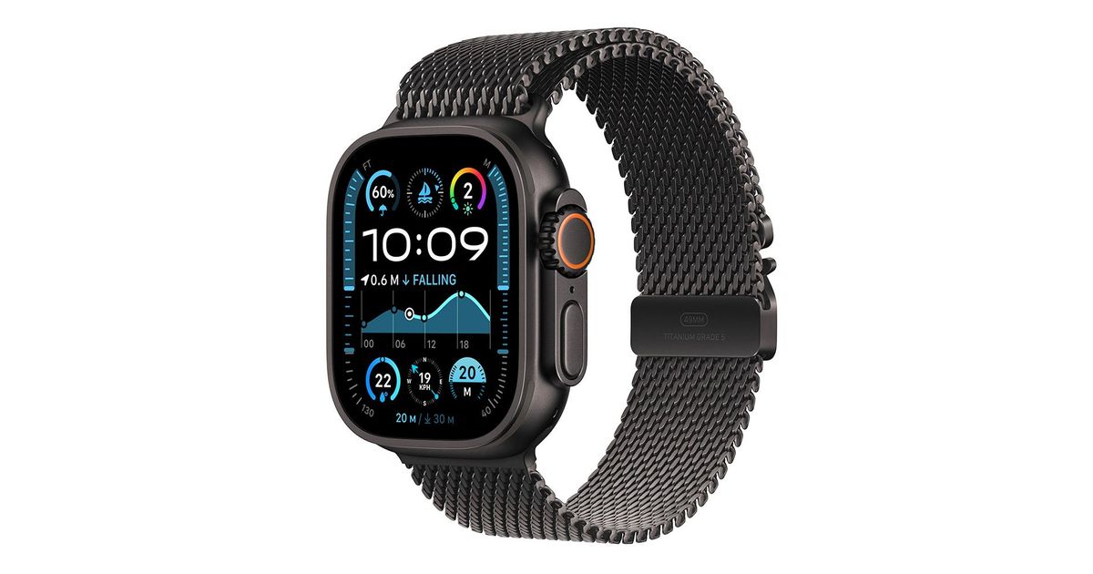 Apple Watch Ultra 2 GPS + Cellular 49mm Černý titan s černým titanovým ...