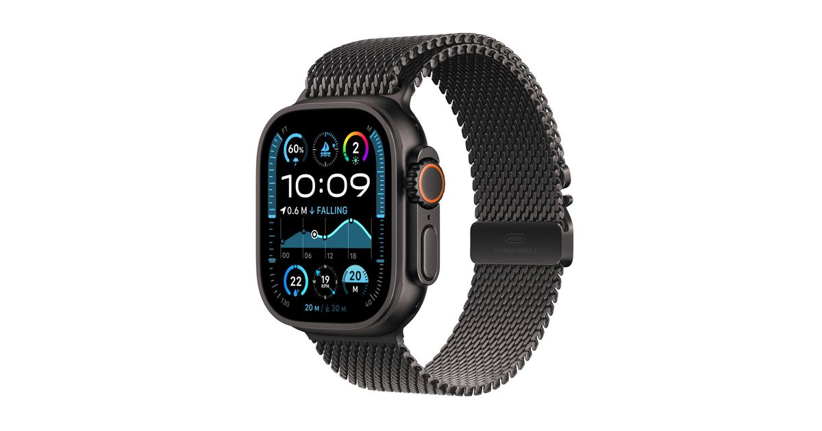 Apple Watch Ultra 2 GPS + Cellular 49mm Černý titan s černým titanovým ...