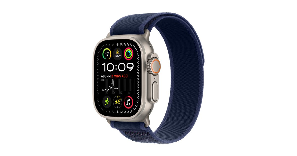 Apple Watch Ultra 2 GPS + Cellular 49mm Přírodní titan s modrým ...
